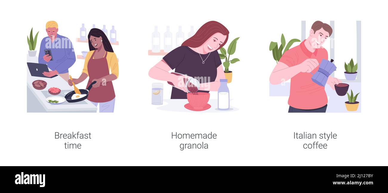 Diverse food italian home Stock Vector Images - Alamy