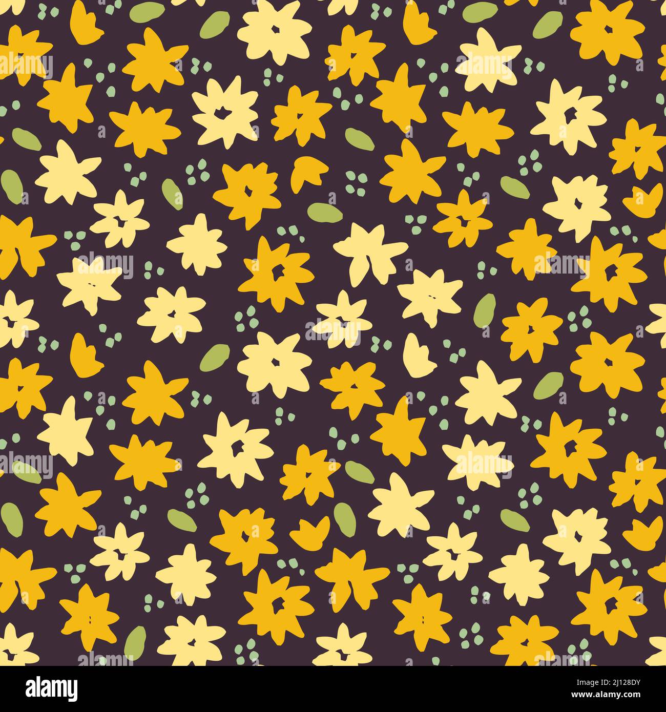 Spring field vintage illustration Stock Vector Images - Alamy