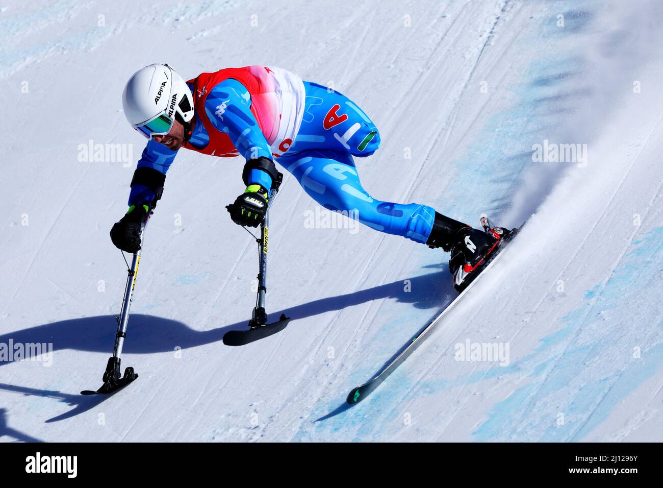 Beijing, China. 7th Mar, 2022. Davide Bendotti (ITA) Alpine Skiing ...