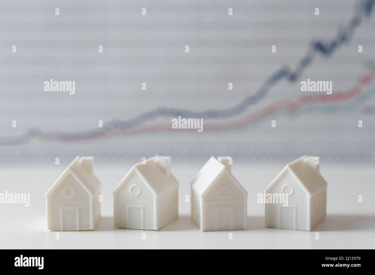 Housing market price is increasing or rising Stock Photo - Alamy