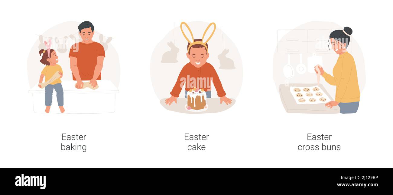 Easter buns Stock Vector Images - Alamy