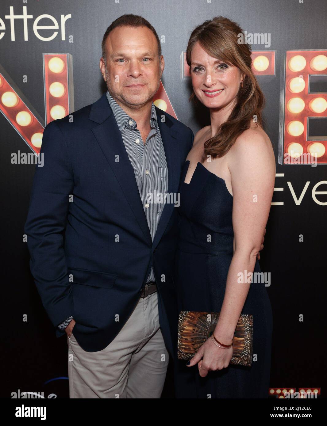 New York, NY, USA. 21st Mar, 2022. Norbert Leo Butz, Michelle Federer ...