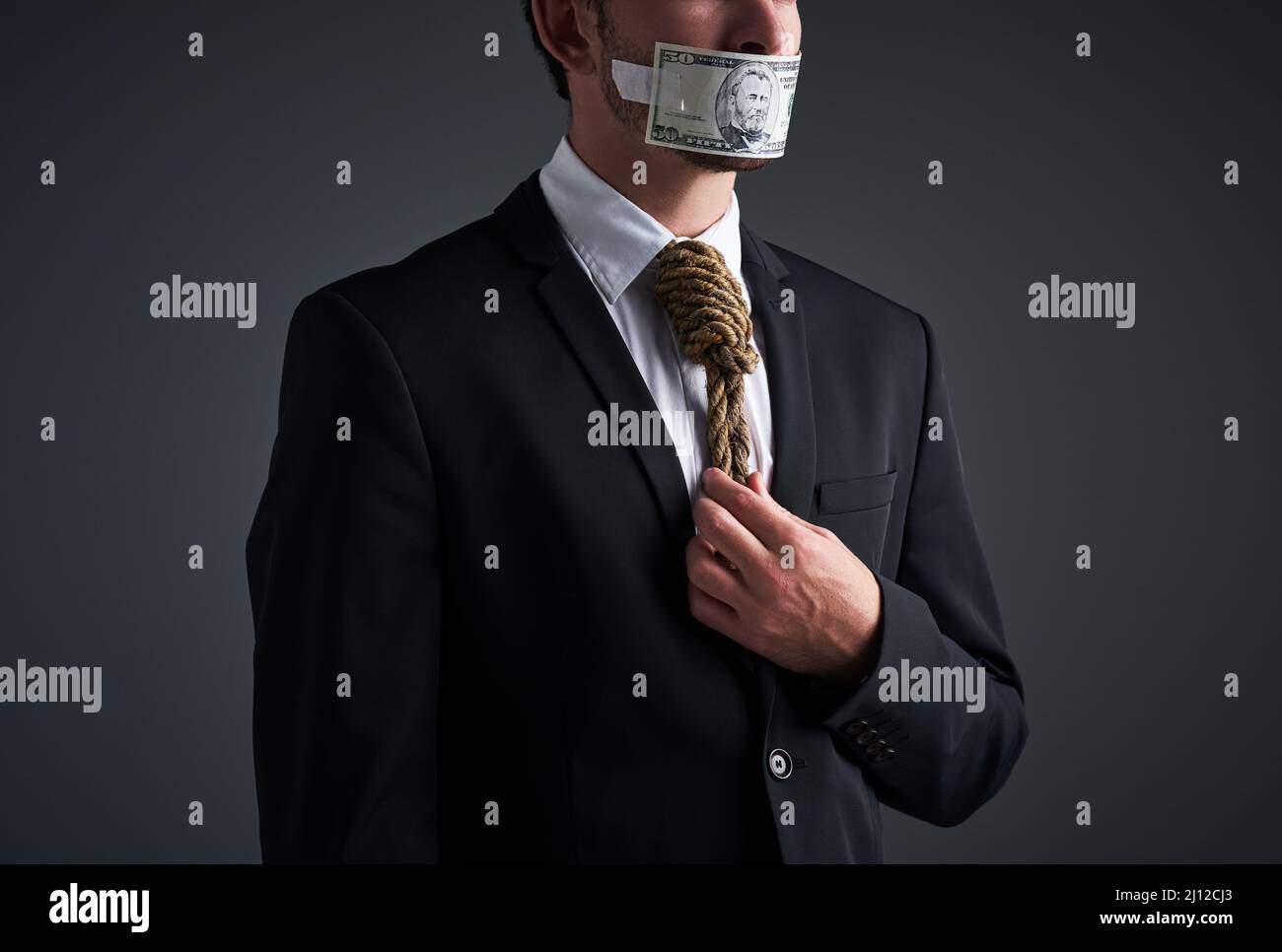 Taped mouth money hi-res stock photography and images - Alamy