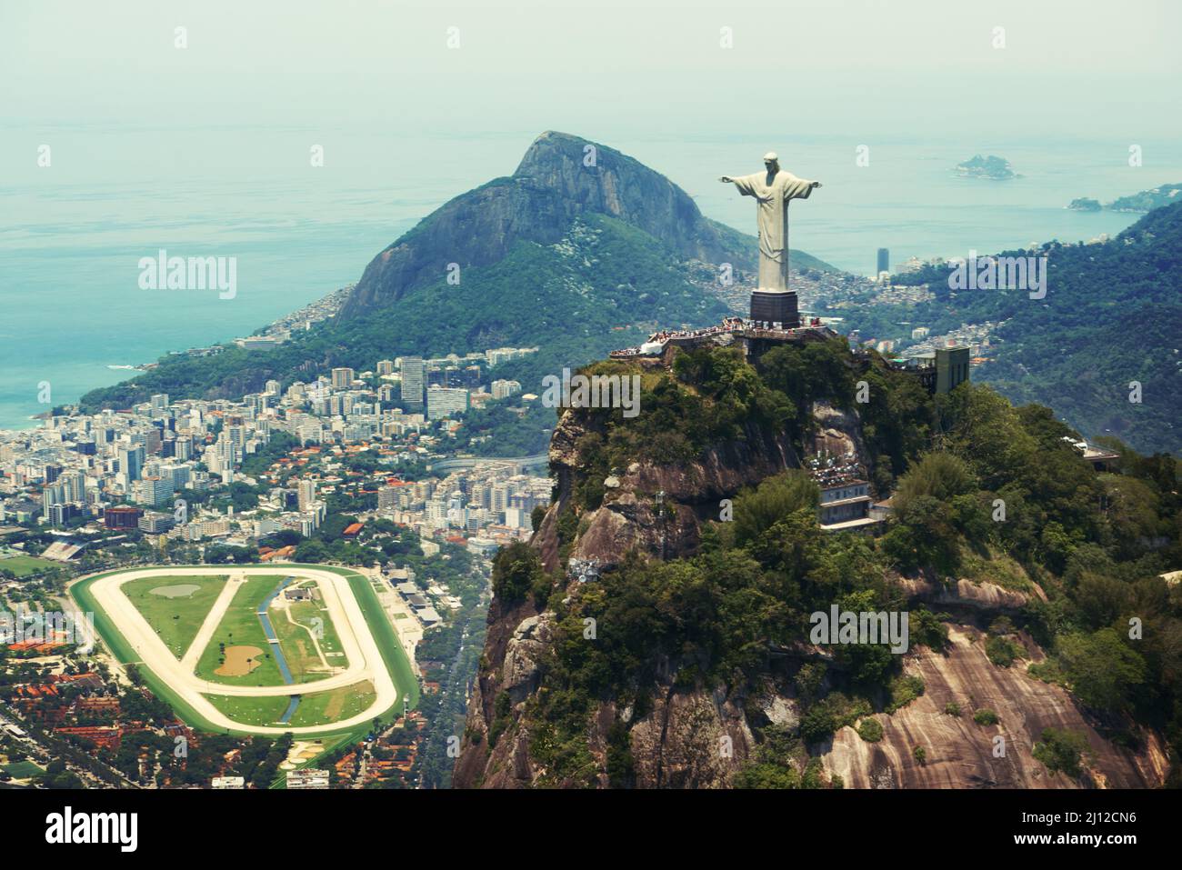 It is the symbol of Brazilian Christianity. Shot of the Christ the ...