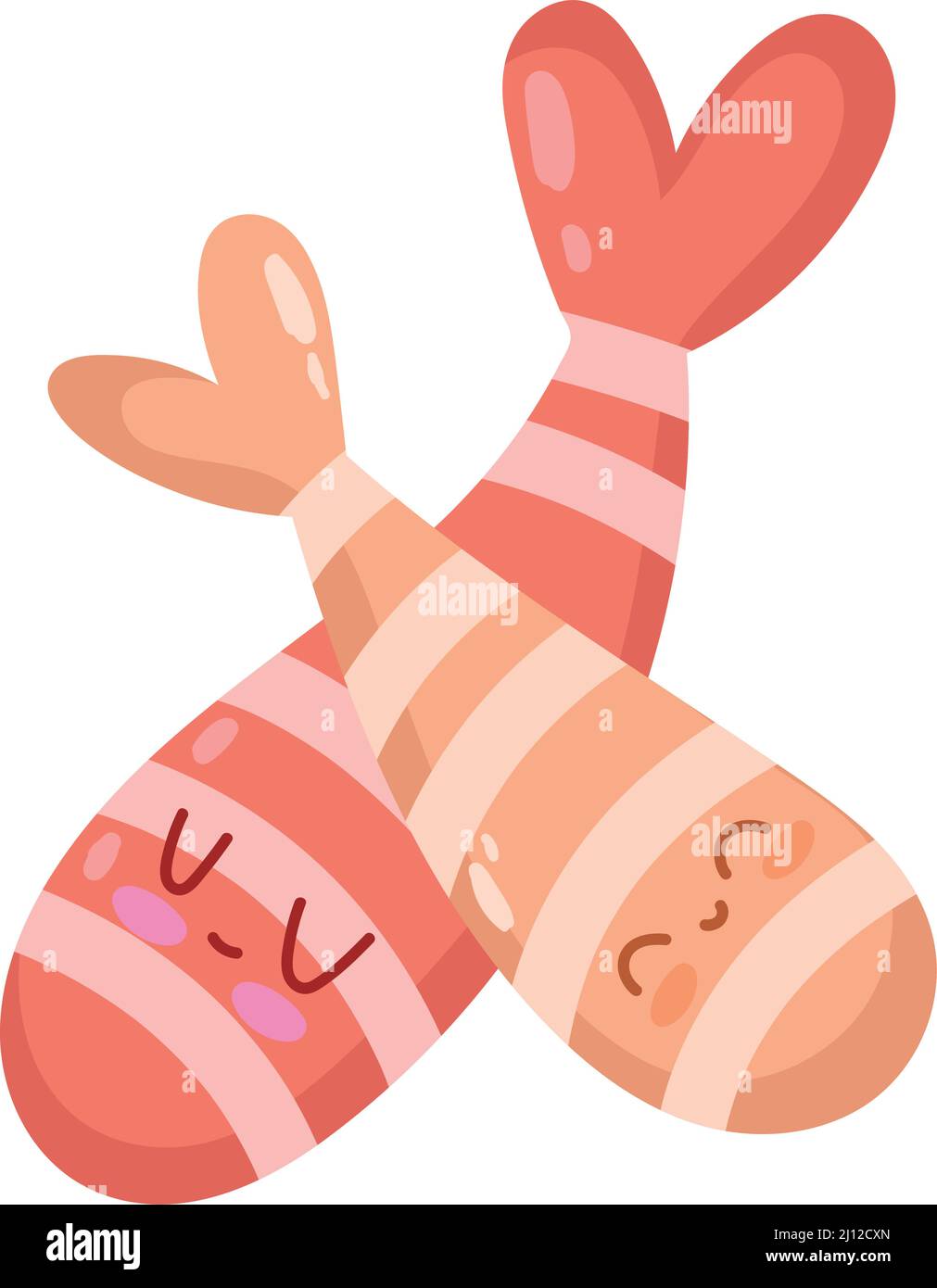 kawaii food shrimp Stock Vector Image & Art - Alamy