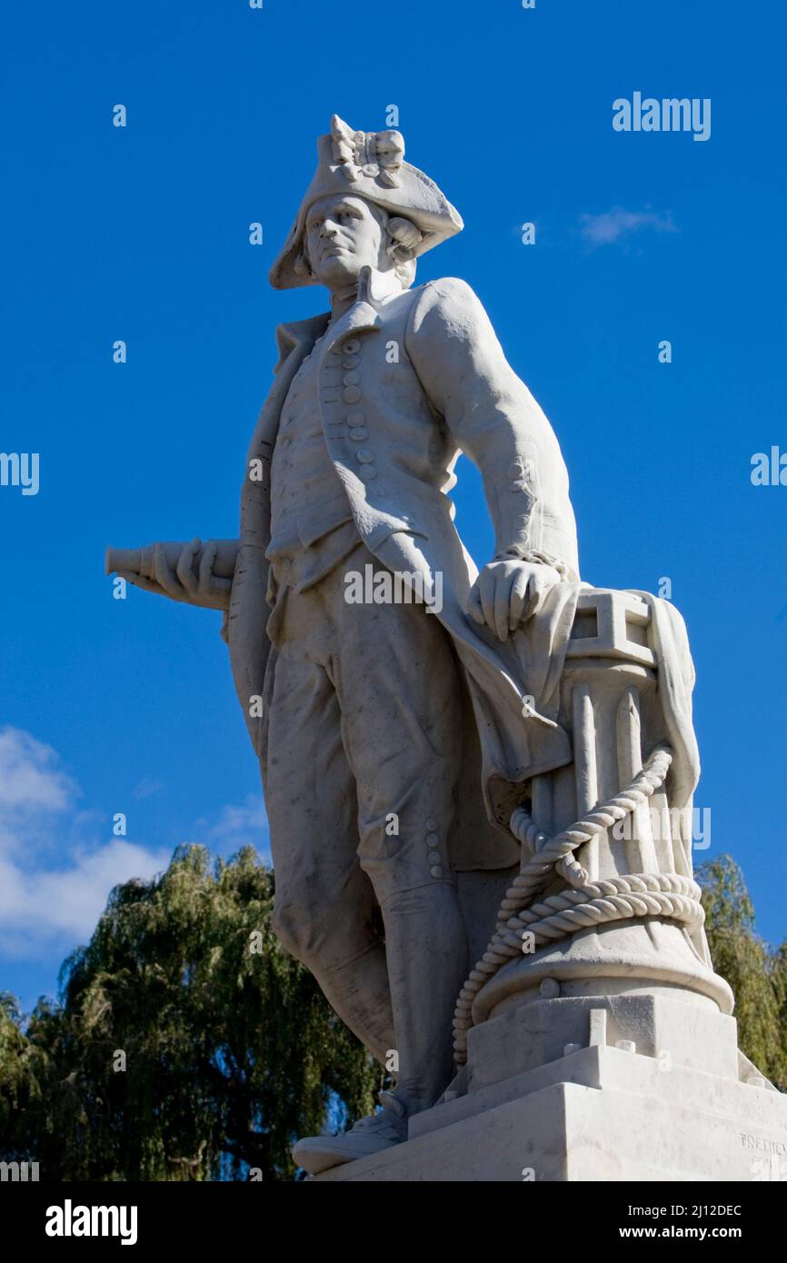 Statue of Captain James Cook RN, executed by William Trethewey, a ...