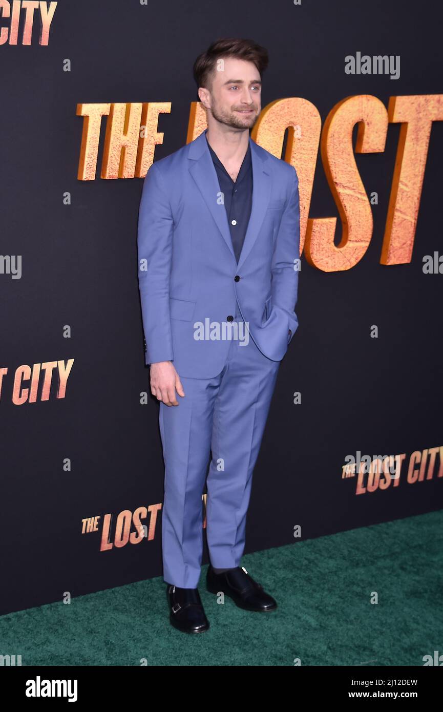 Westwood, Ca. 21st Mar, 2022. Daniel Radcliffe at The Lost City ...