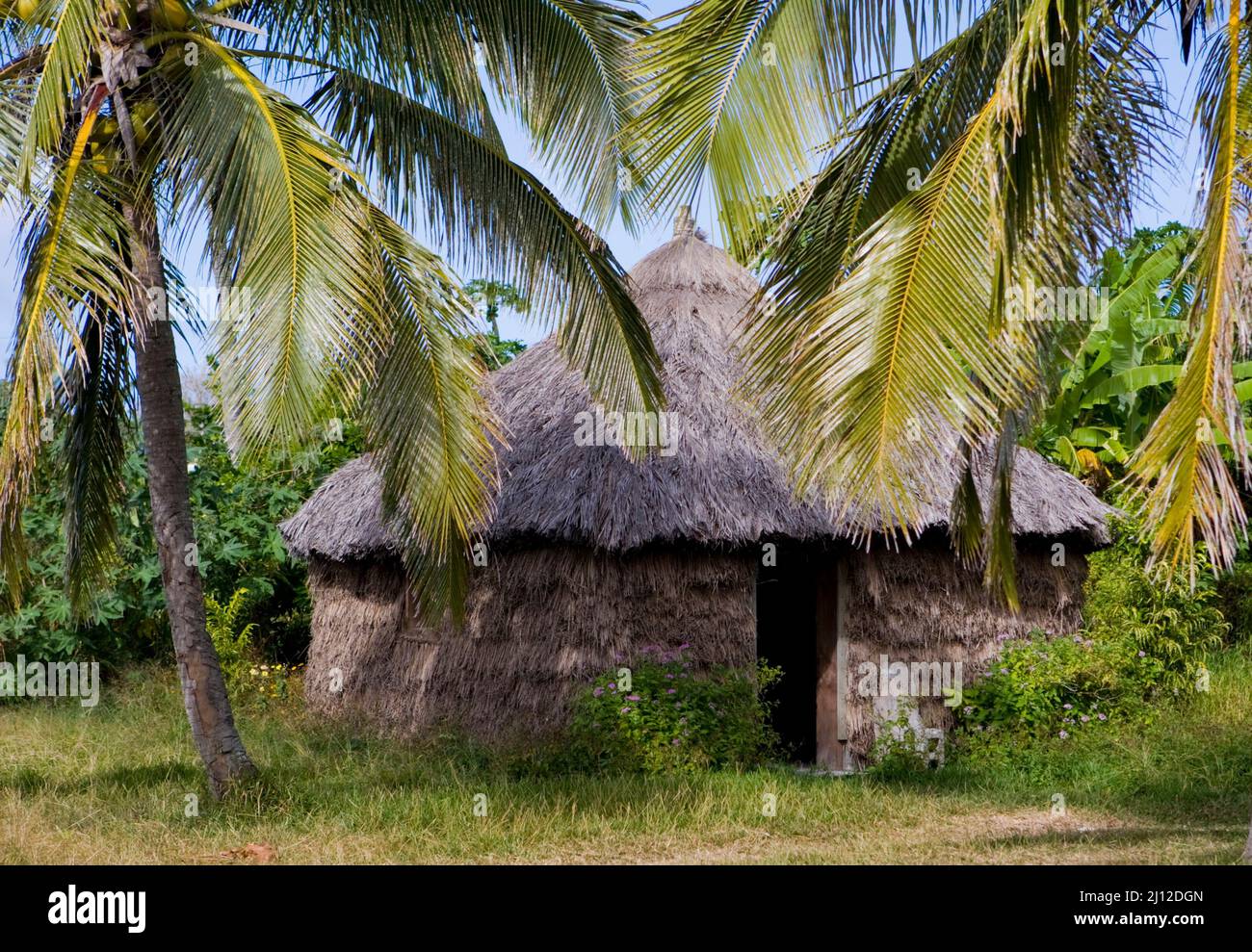Straw Houses on Ouvea, Loyalty Islands, Friday, June 27, 2008 Stock ...