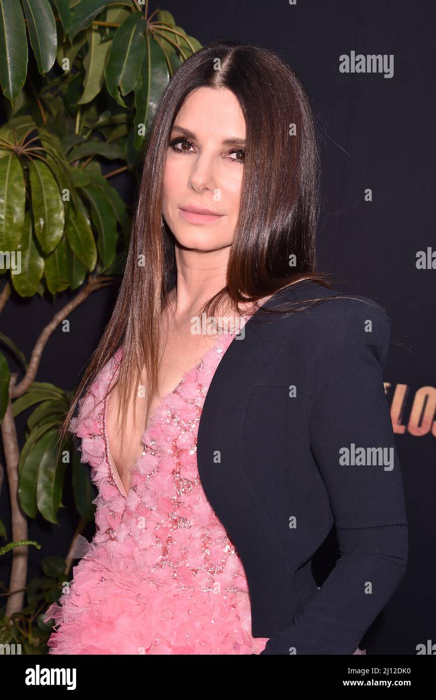 Westwood, Ca. 21st Mar, 2022. Sandra Bullock at The Lost City Premiere ...