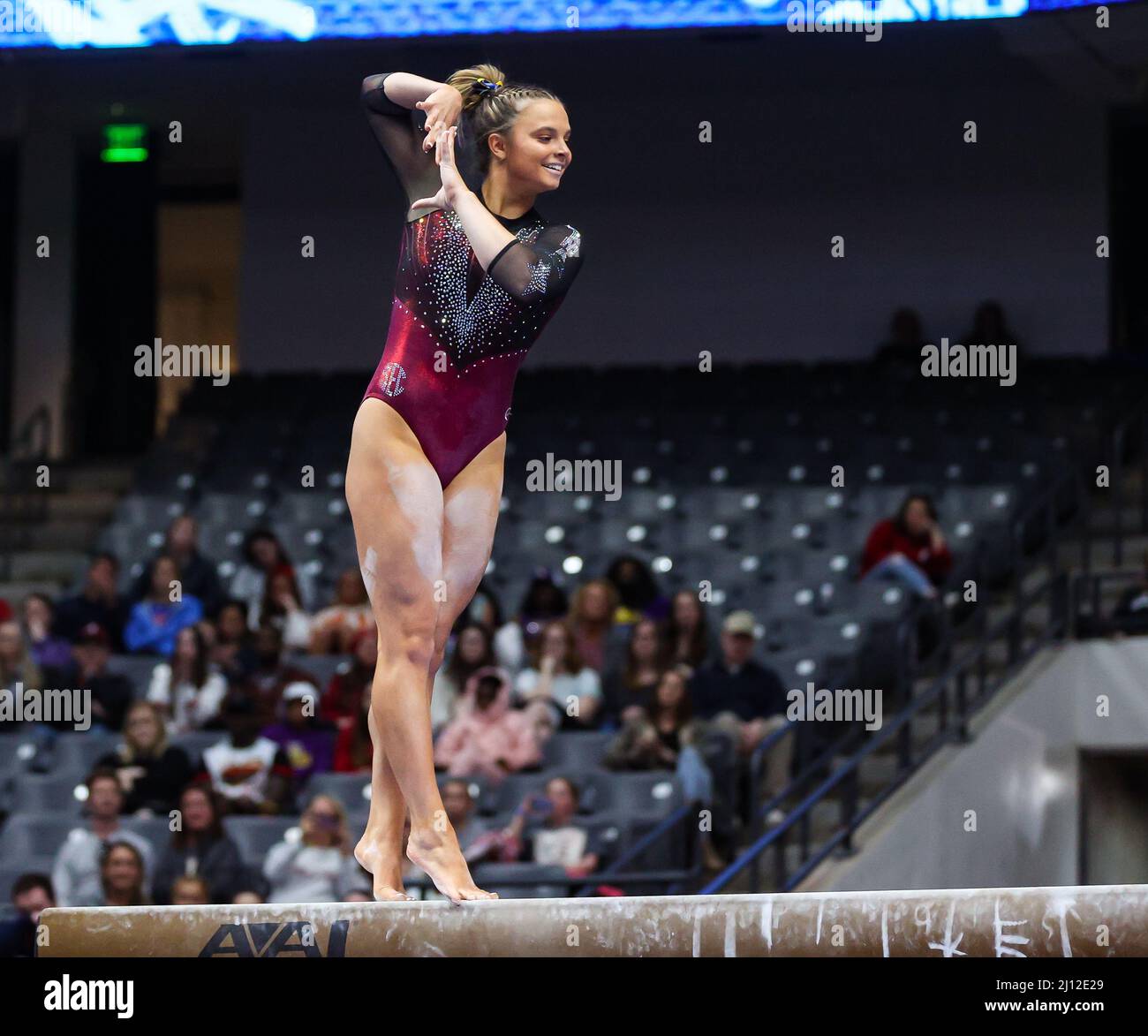 Birmingham, AL, USA. 19th Mar, 2022. Alabama's Lilly Hudson performs on ...