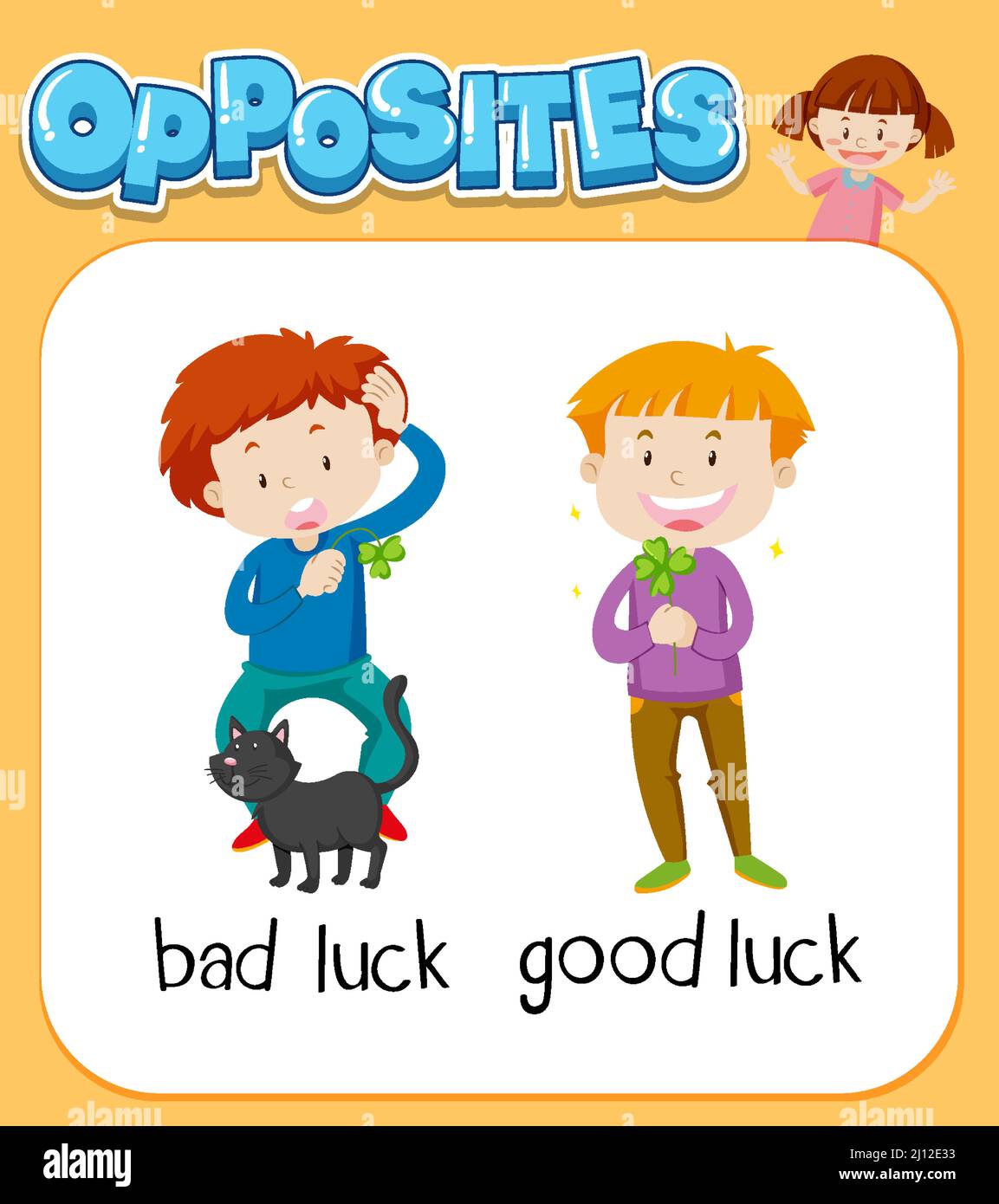 Good luck bad luck Stock Vector Images - Alamy