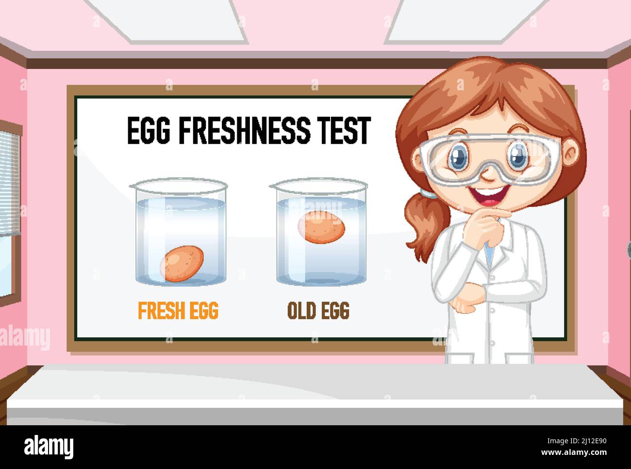 Science experiment for kids concept illustration Stock Vector Image ...