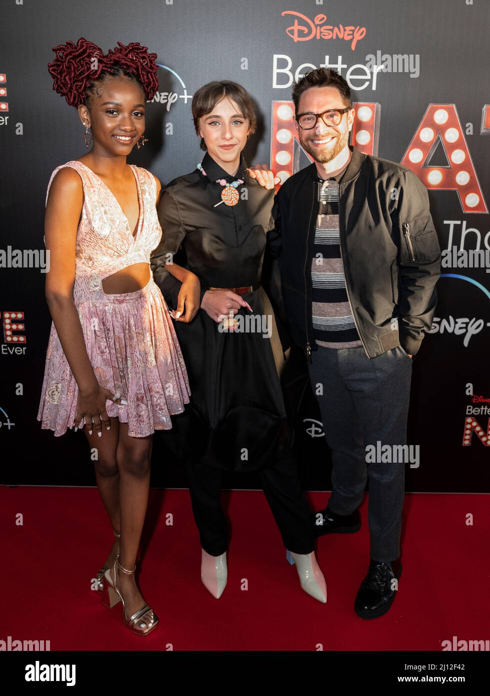 New York, NY - March 21, 2022: Aria Brooks, Rueby Wood and Tim Federle ...