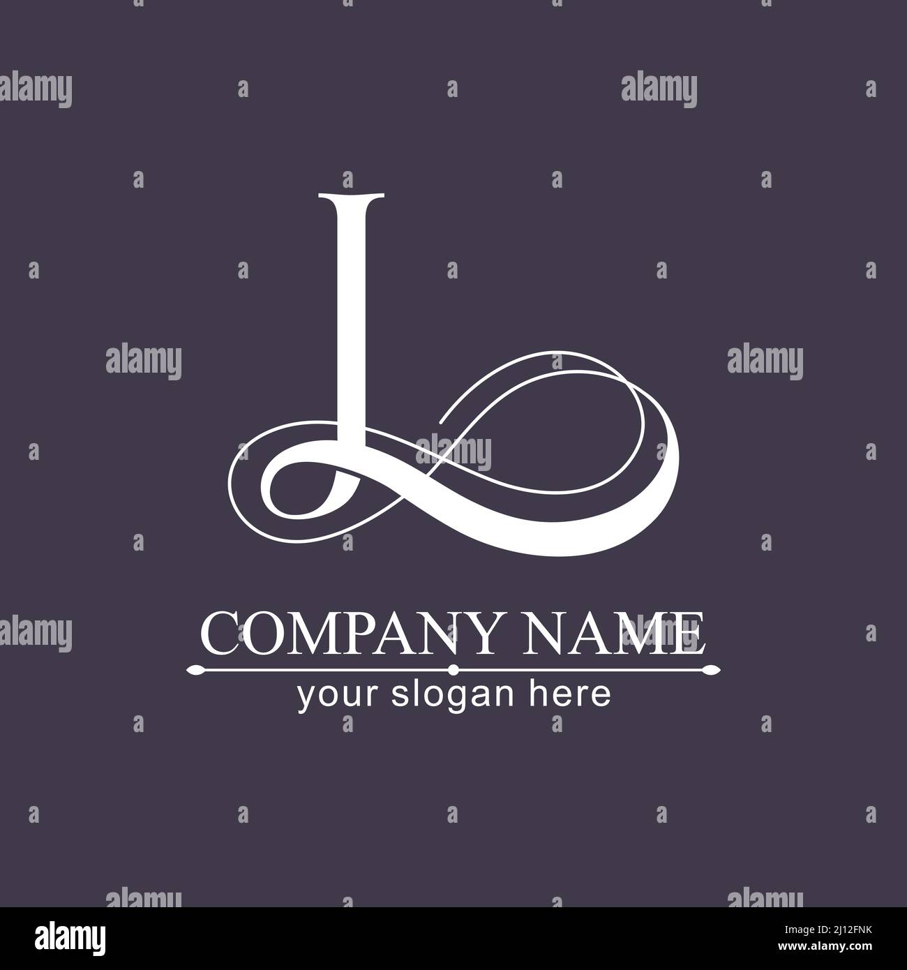 L logo or monogram. L Letters of the alphabet Initials. Beautiful logo ...