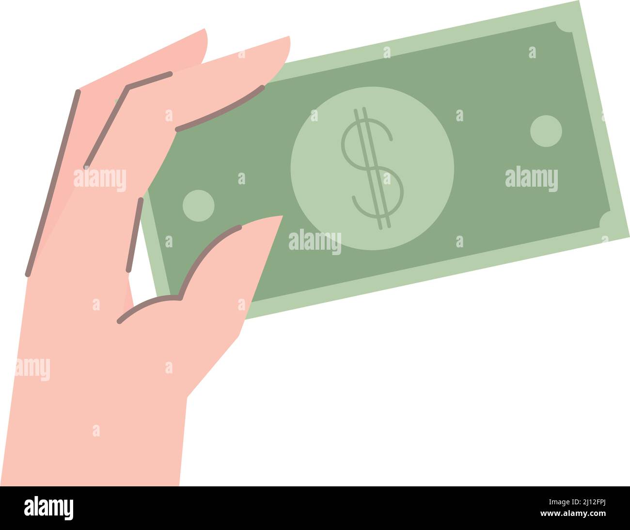 hand with money Stock Vector Image & Art - Alamy