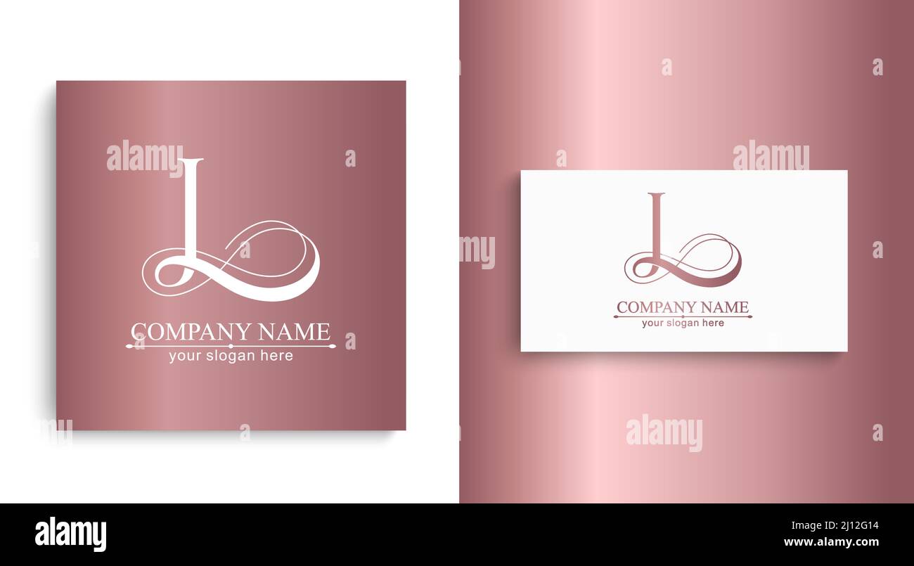 L logo or monogram. L Letters of the alphabet Initials. Beautiful logo ...