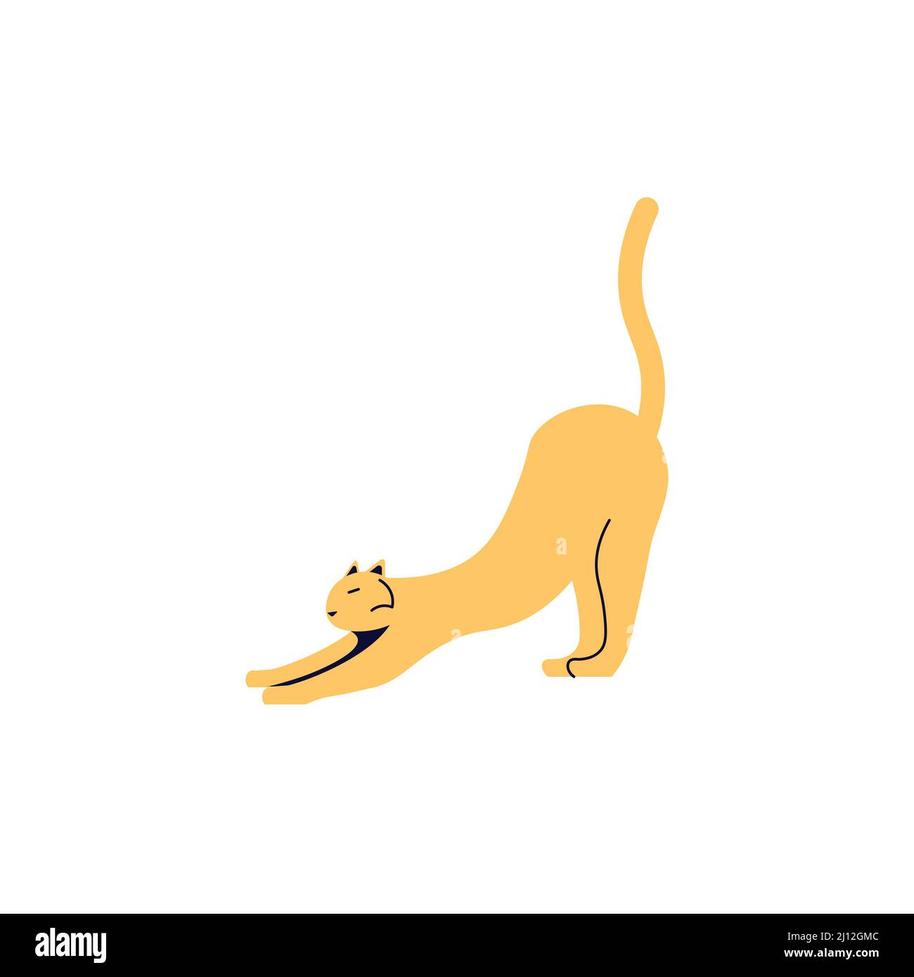 Ginger cat silhouette sharpens claws isolated on white Stock Photo - Alamy