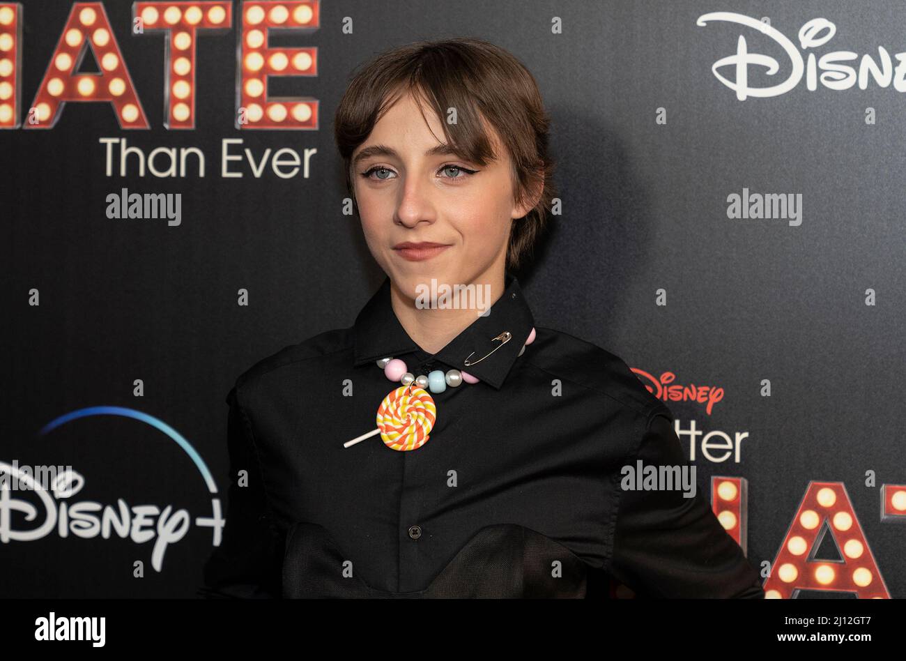 March 21, 2022, New York, New York, United States: Rueby Wood styled by ...