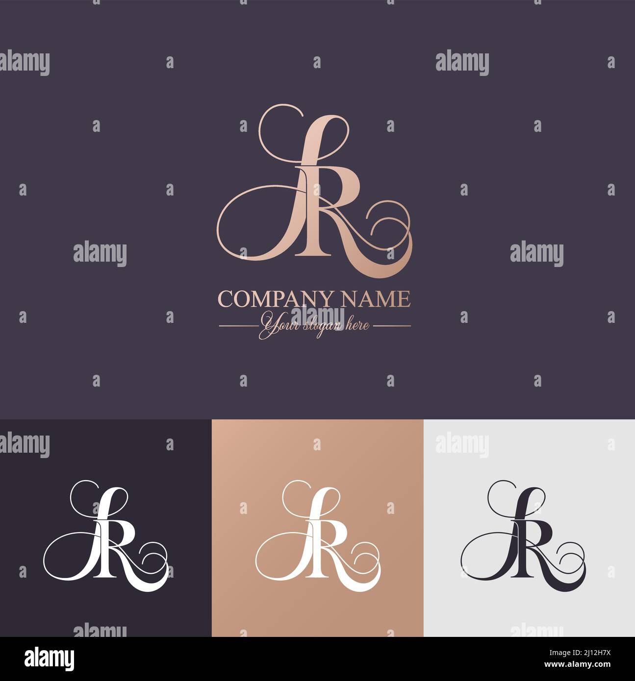 LR, RL logo or monogram. LR, RL Letters of the alphabet Initials ...