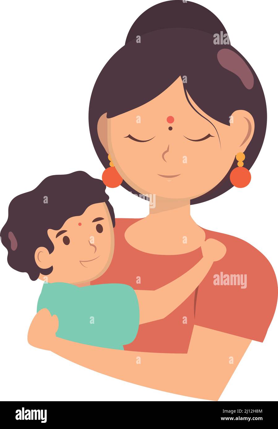 mother and son Stock Vector Image & Art - Alamy