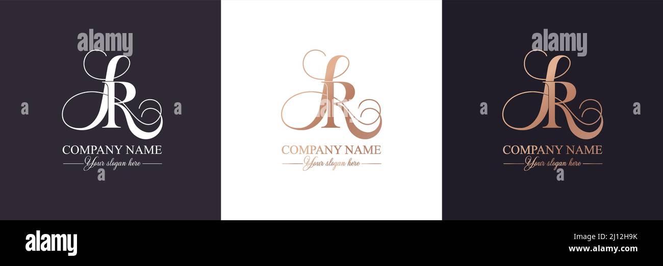 LR, RL logo or monogram. LR, RL Letters of the alphabet Initials. Beautiful logo design for ...
