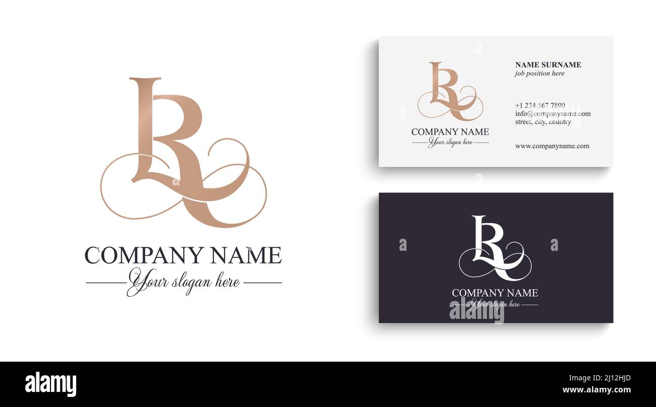 LR, RL logo or monogram. LR, RL Letters of the alphabet Initials ...