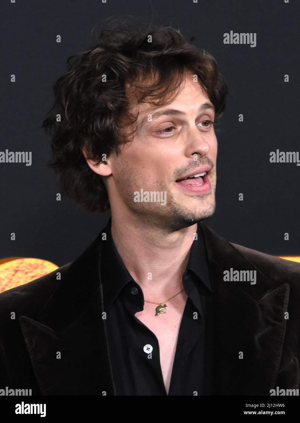 Los Angeles, California, USA 21st March 2022 Actor Matthew Gray Gubler ...