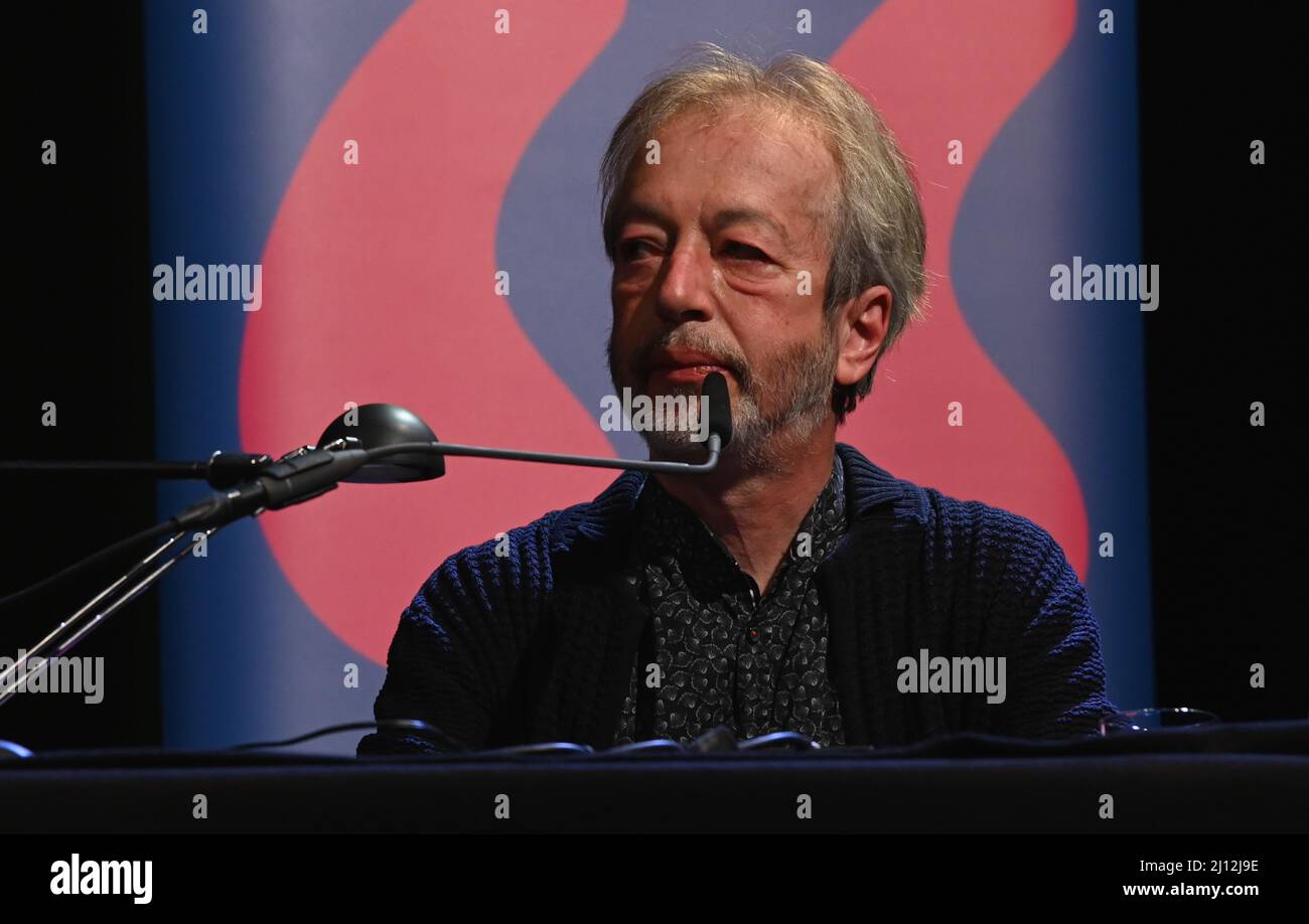 Cologne, Germany. 21st Mar, 2022. The interpreter Recai Hallac at Lit ...