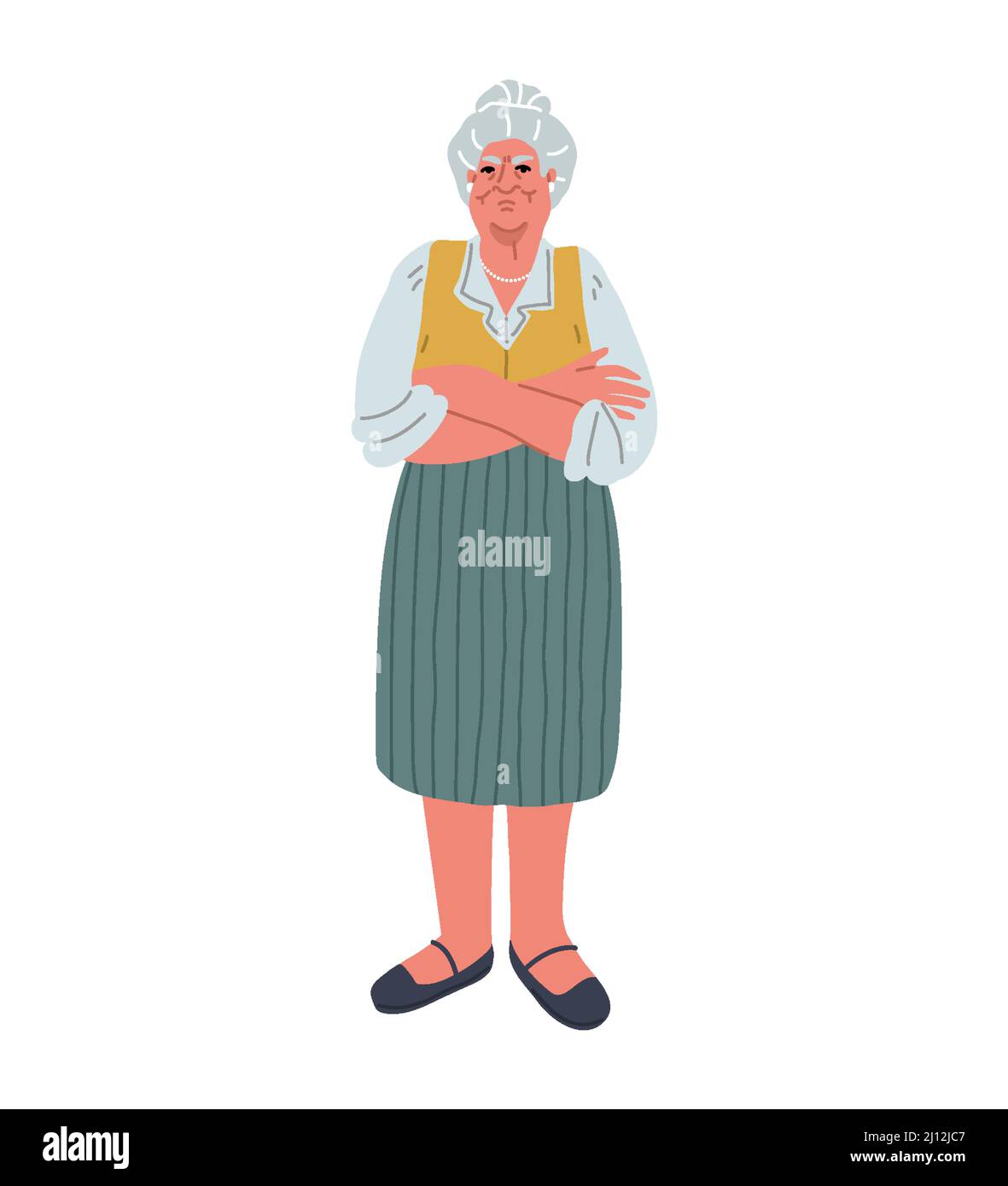 Serious mature woman arms Cut Out Stock Images & Pictures - Alamy