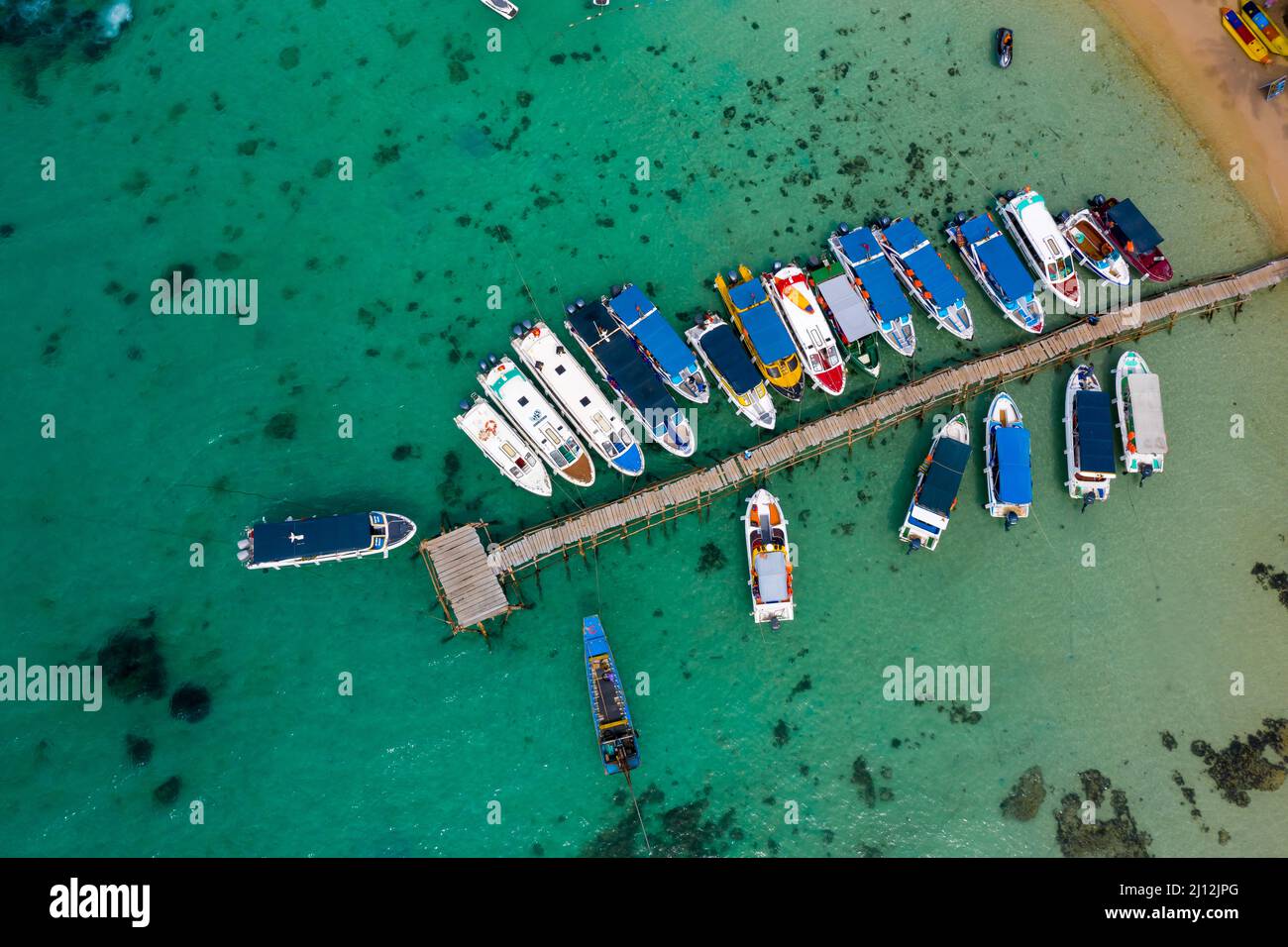 Panoramic beautiful beach Hon May Rut in Phu Quoc island, Vietnam Stock ...