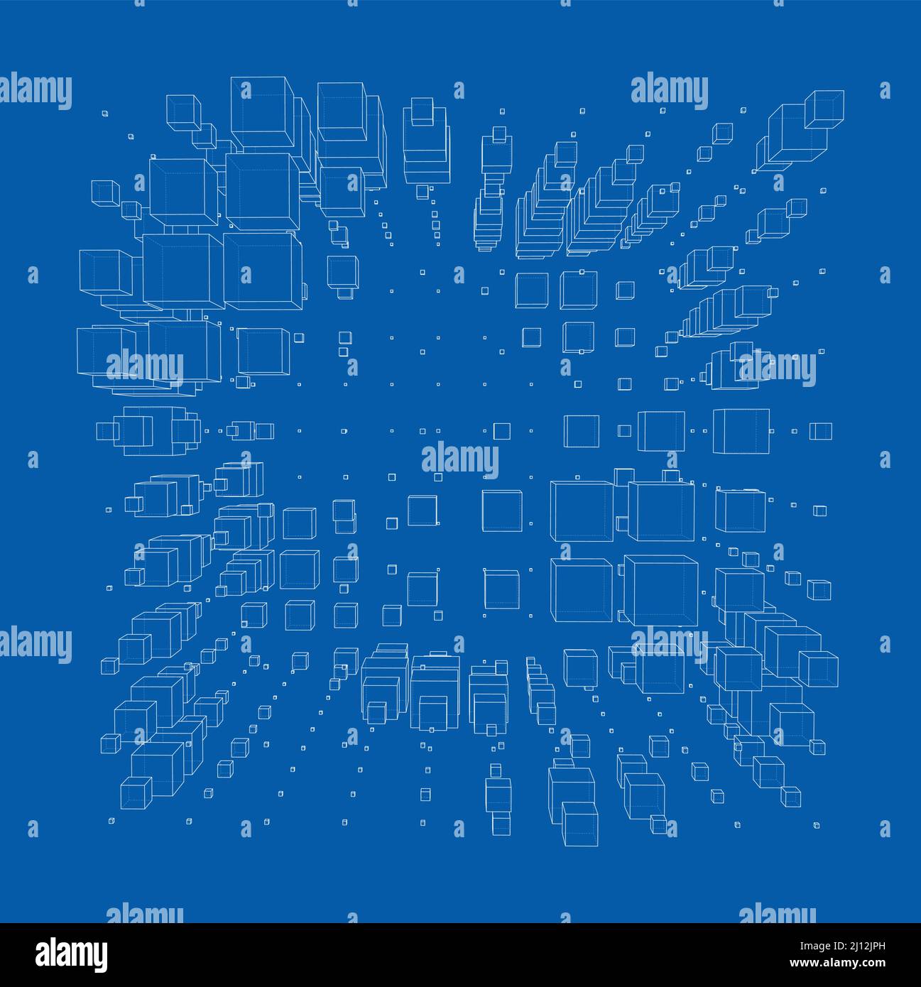 Vector abstract boxes background Stock Vector Image & Art - Alamy