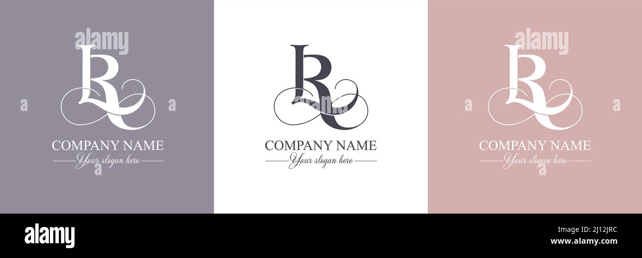 LR, RL logo or monogram. LR, RL Letters of the alphabet Initials ...