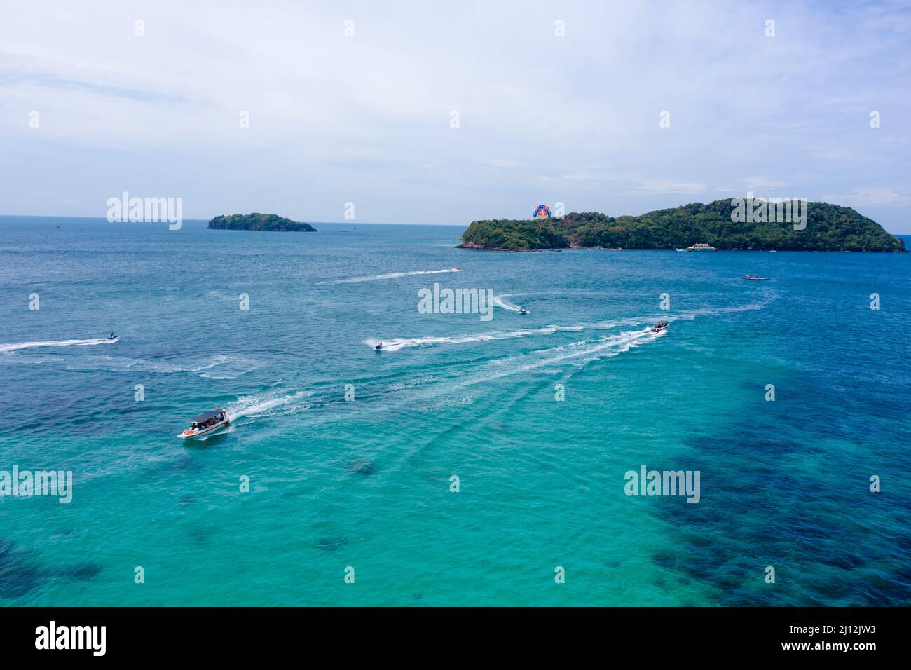 Panoramic beautiful beach Hon May Rut in Phu Quoc island, Vietnam Stock ...