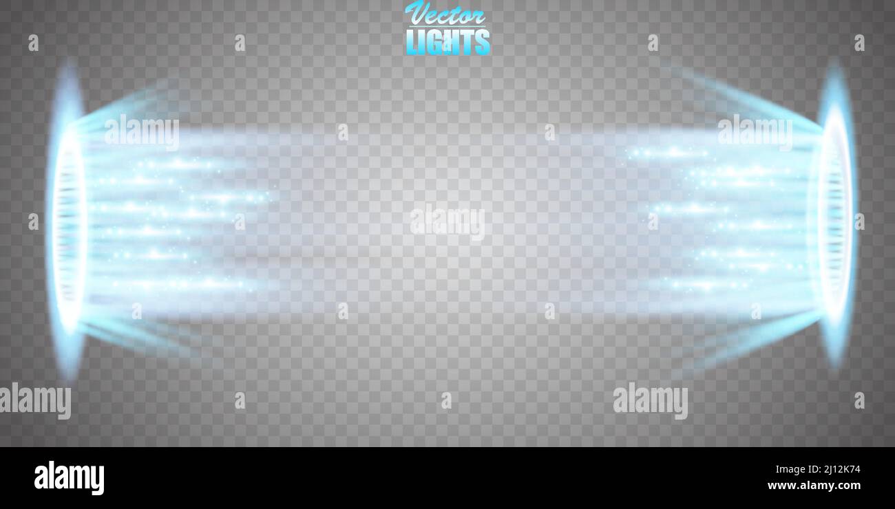 Magic fantasy portal. Futuristic teleport. Light effect. Blue candles ...