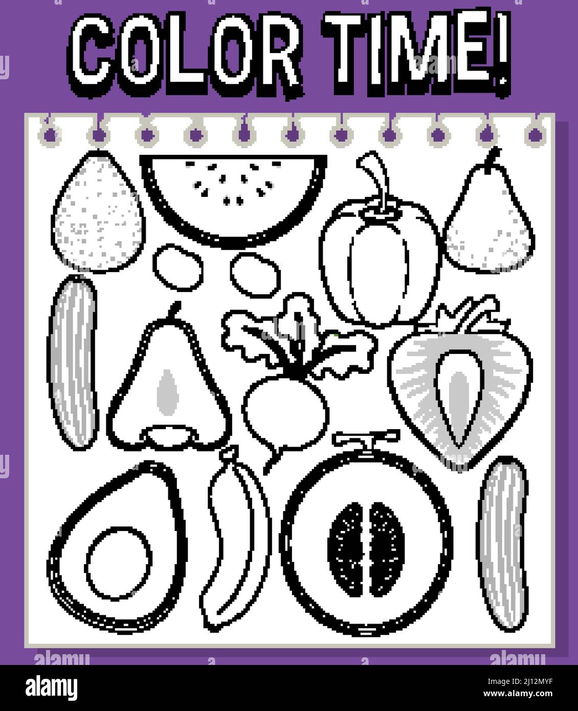 Colouring worksheet for student illustration Stock Vector Image & Art ...