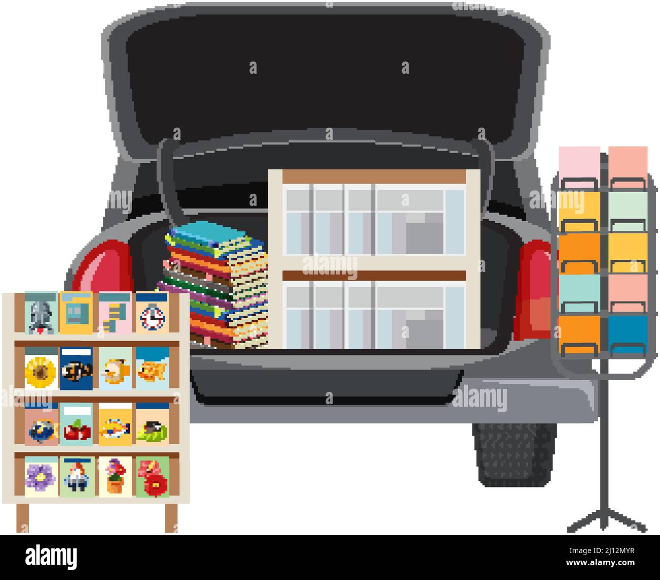 Object for sale at the car boot illustration Stock Vector Image & Art ...