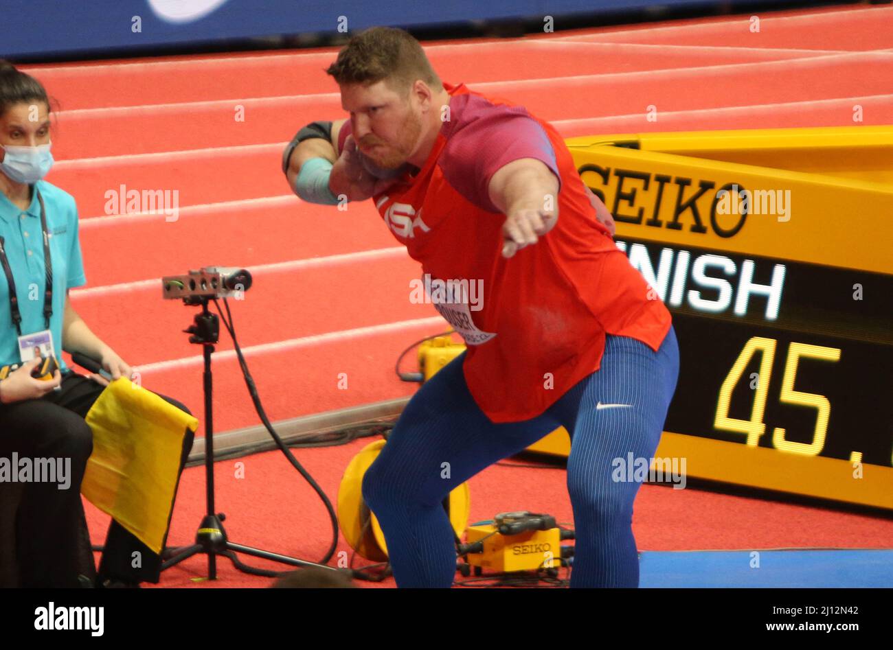 Ryan CROUSER of USA Finale Shot Put Men during the World Athletics ...
