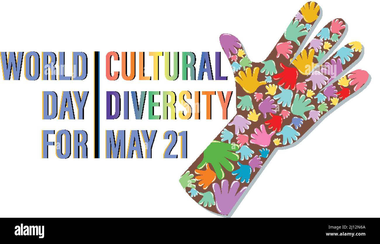 The World Day for Cultural Diversity Banner Design illustration Stock ...