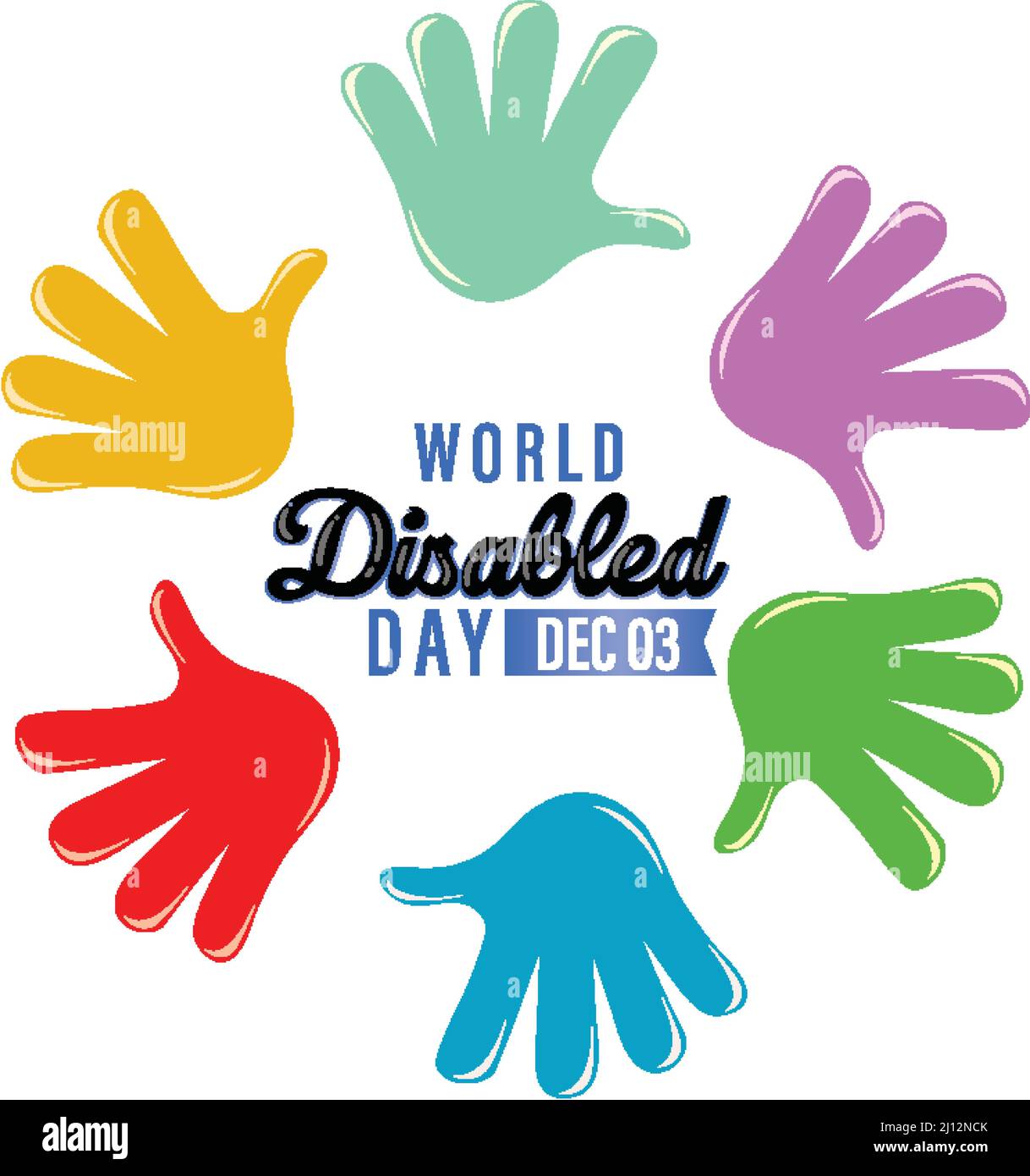 Poster design for world disabled day illustration Stock Vector Image ...