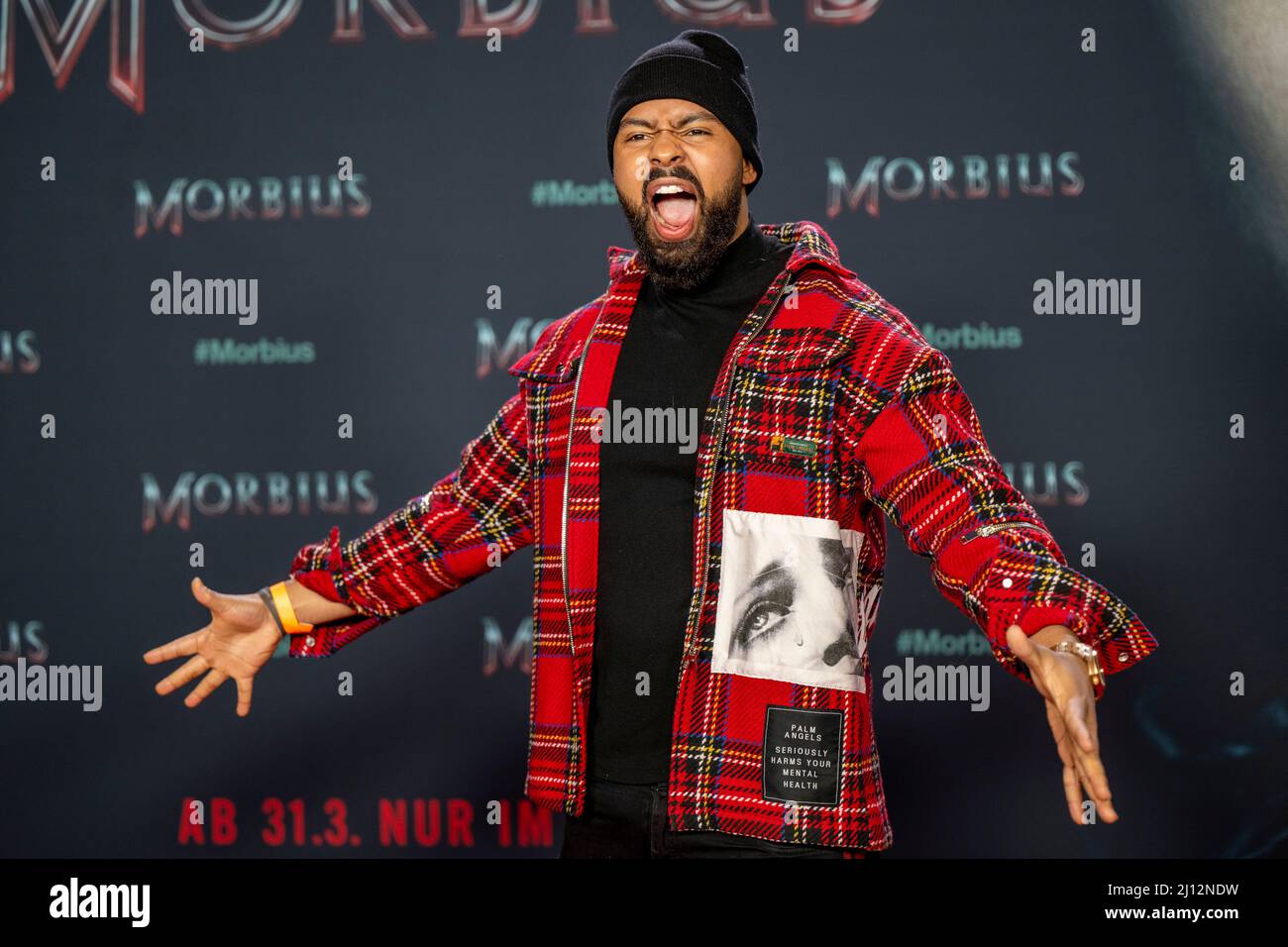Berlin, Germany. 21st Mar, 2022. Barry Hammerschmidt "Bodyformus" comes ...