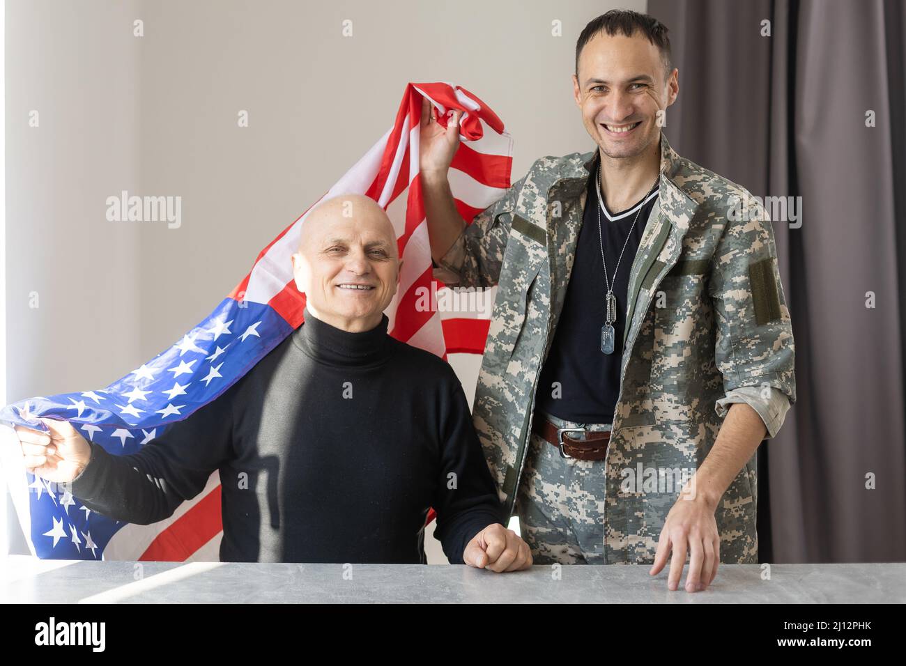 Photo of American soldier at home. American soldier finally at home ...