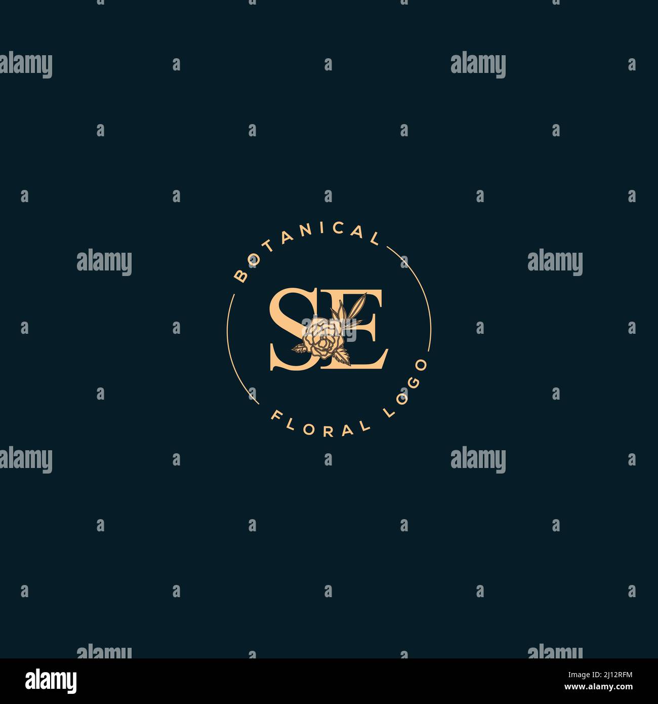 Se monogram Stock Vector Images - Alamy
