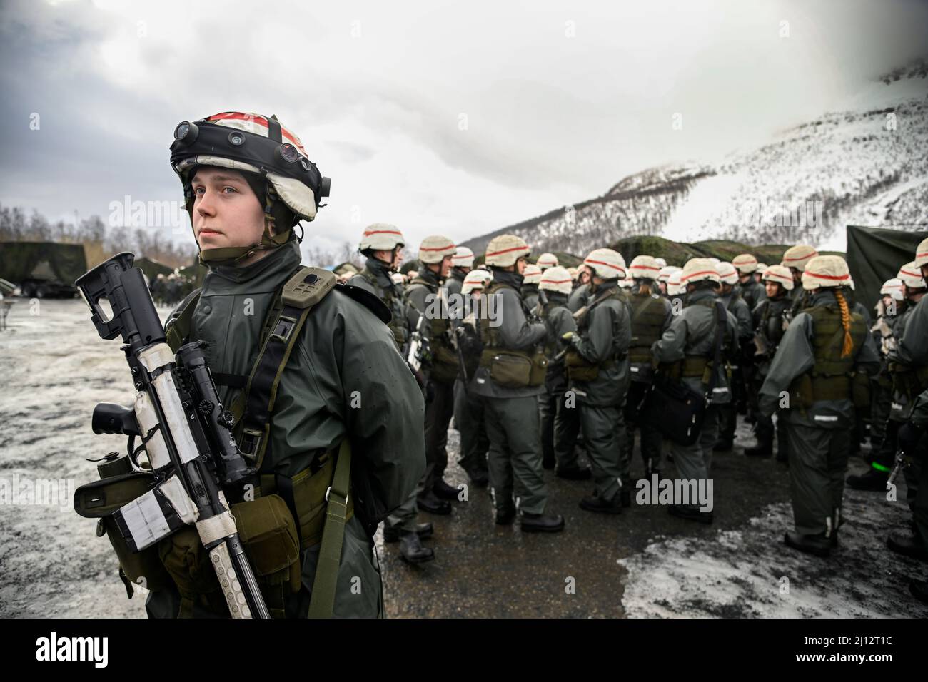 Swedish soldiers participate in the international military exercise ...