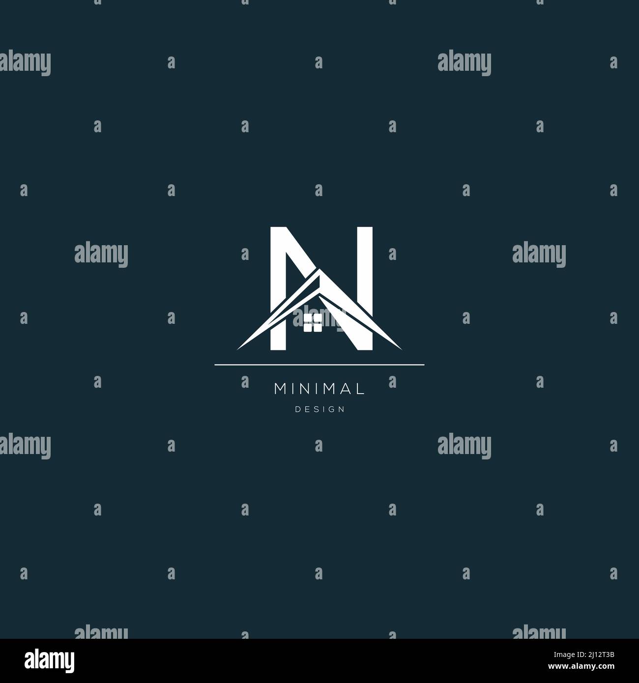 Logo design of N in vector for construction, home, real estate ...