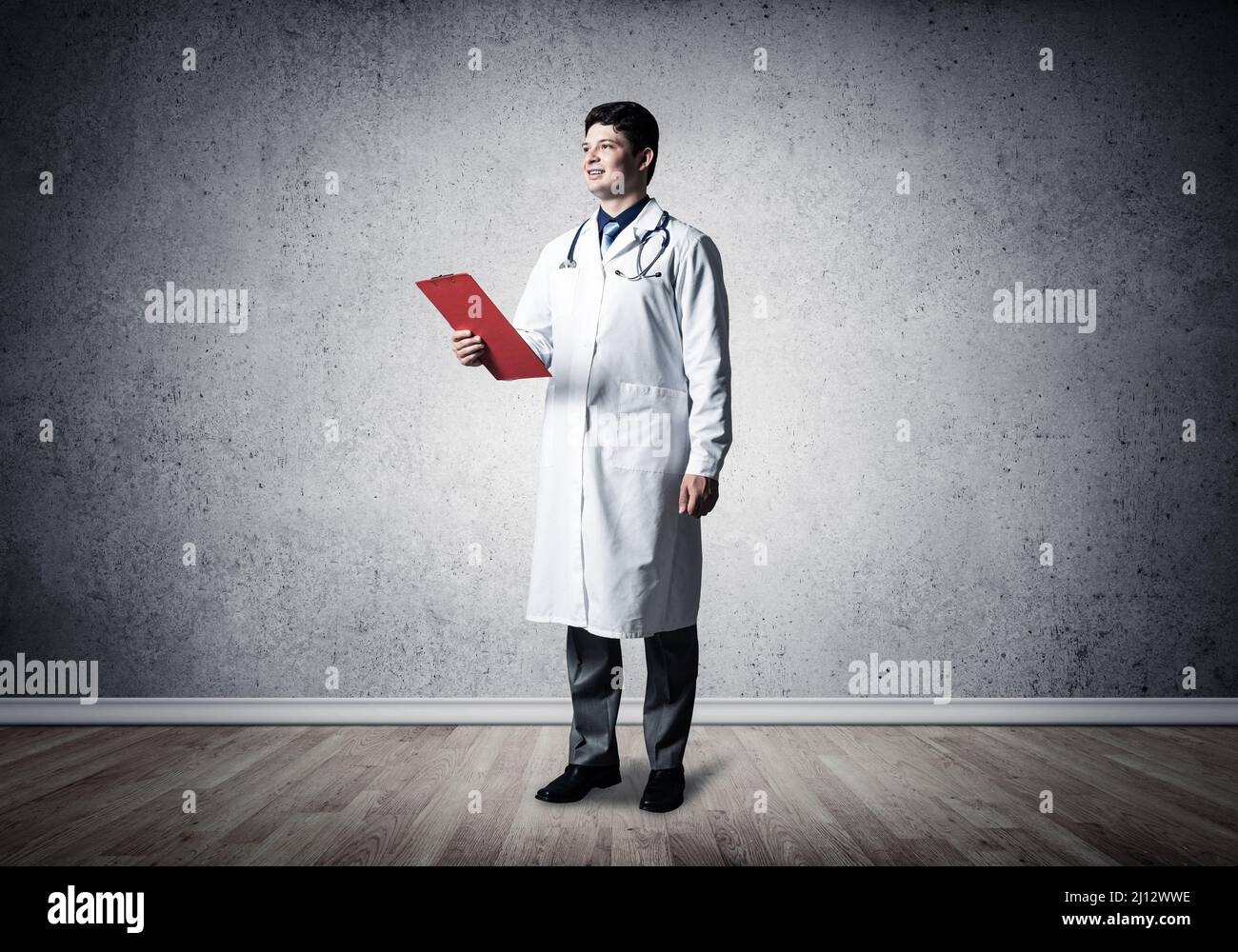 Doctor with tablet Stock Photo - Alamy