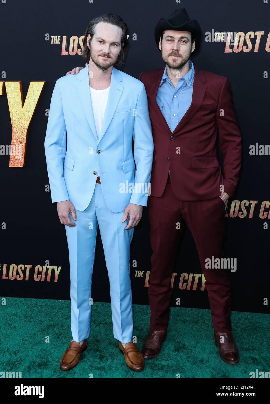 WESTWOOD, LOS ANGELES, CALIFORNIA, USA - MARCH 21: Adam Nee and Aaron ...
