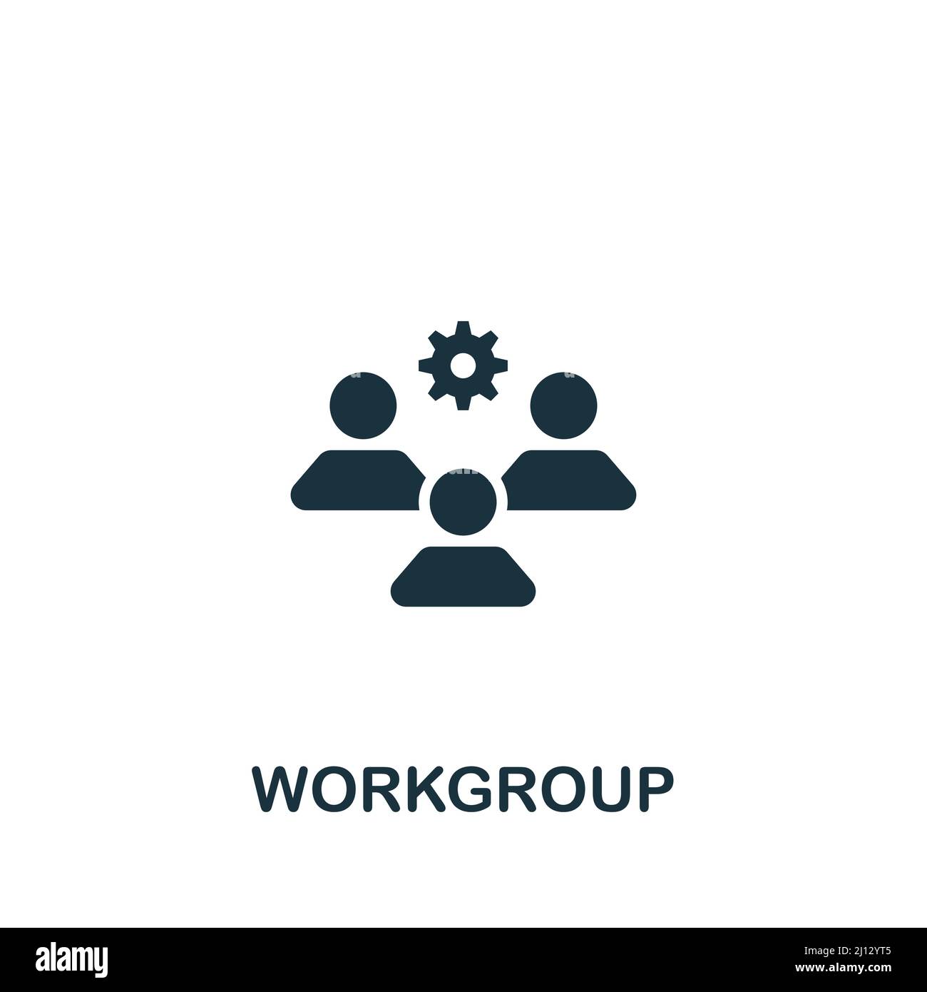 Workgroup icon. Monochrome simple icon for templates, web design and ...