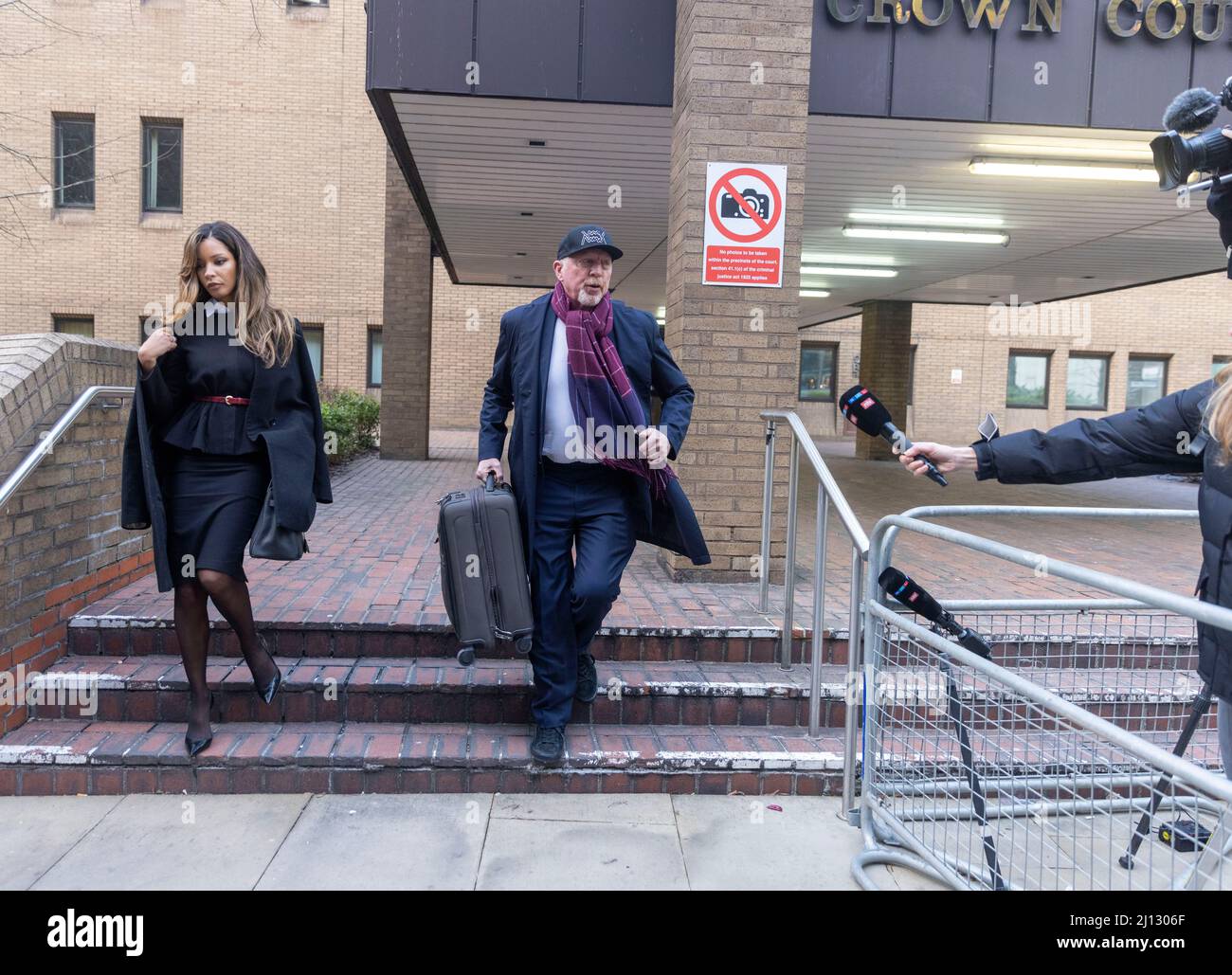 pic shows: Boris Becker at Southwark Crown Court in London today ...