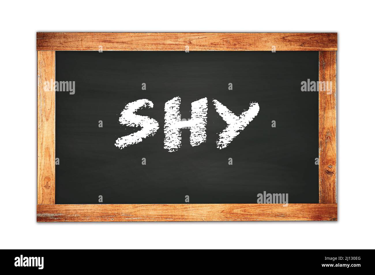 Shy Word Cut Out Stock Images & Pictures - Alamy