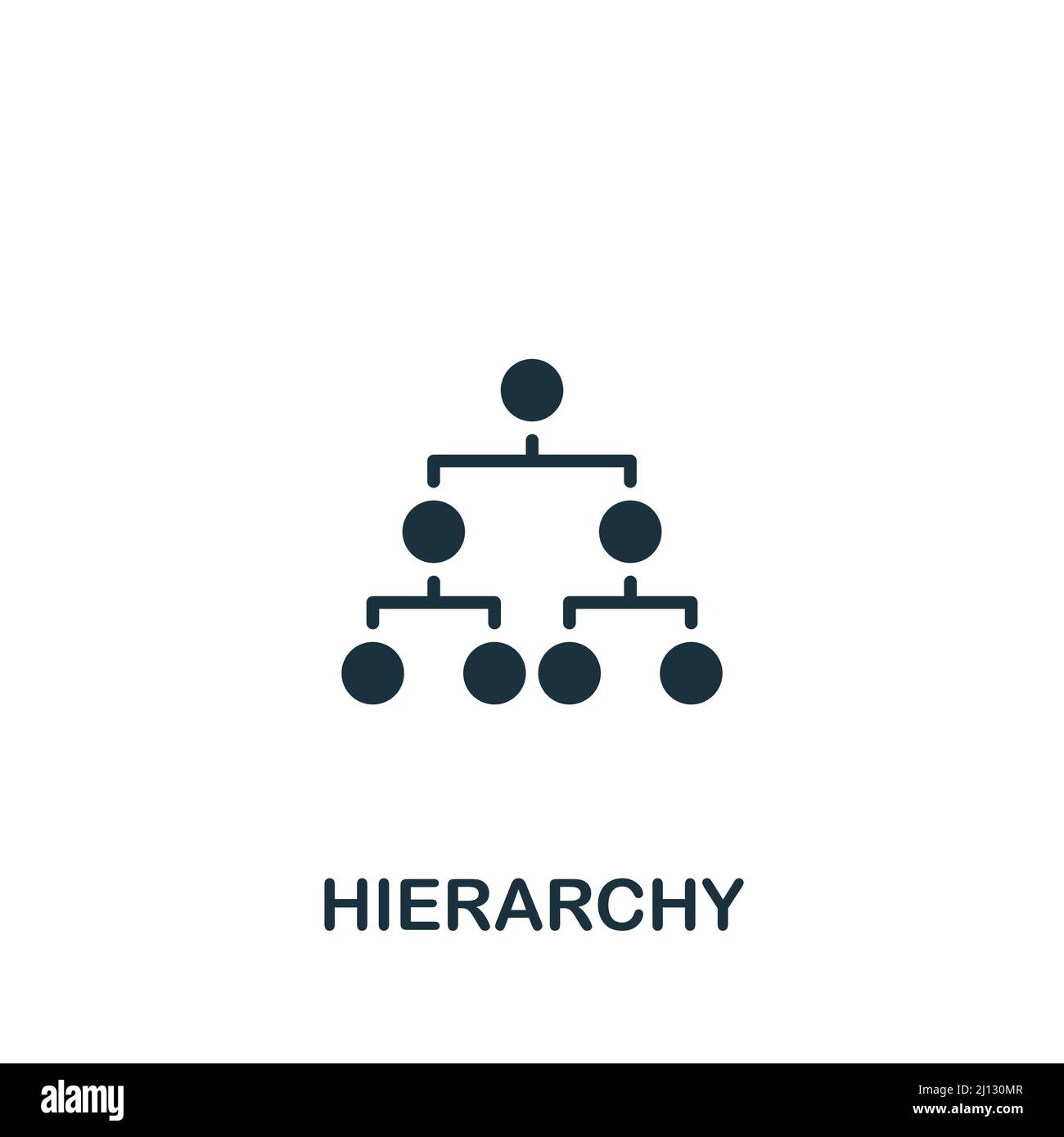 Hierarchy icon. Monochrome simple icon for templates, web design and ...